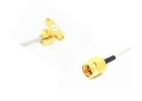 China 50ohm SMA Male RF Cable Assemblies Au Plated Custom RF Cable Assembly for sale