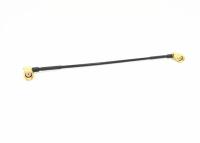China RG174 RF Cable Assemblies RPSMA Male Right Angle to RPSMA Male Right Angle Connector for sale