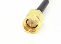 China RG316 RF Cable Assemblies SMA Male To MMCX Male Right Angle Connector for sale