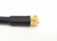 China RG316 RF Cable Assemblies SMA Male To MMCX Male Right Angle Connector for sale