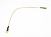 China RG316 RF Cable Assemblies SMA Male To MMCX Male Right Angle Connector for sale