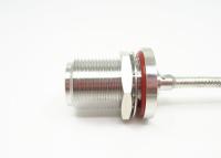 China RG316 RF Cable Assemblies N Type Female Flange Mount RF Coaxial Connector for sale