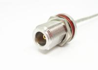 China RG316 RF Cable Assemblies N Type Female Flange Mount RF Coaxial Connector for sale
