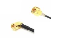 China RF Cable Assemblies SMA Male Right Angle RF Coaxial Connector RG174/U Diameter=0.48mm for sale