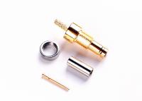 China 50 or 75 ohm SAA 1.0/2.3 CC4 Snap-on RF Brass Cable Connector With O-ring for sale