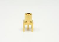 China PCB Panel Mount Crimp MCX RF Connector 500 Cycles Durability CE Compliant for sale