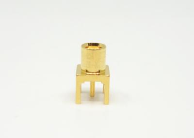 China PCB Panel Mount Crimp MCX RF Connector 500 Cycles Durability CE Compliant for sale