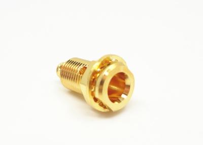 China Female Socket Bulkhead MCX RF Connector Panel Mount Coaxial Connectors for sale