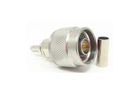 China N Type Right Angle Coax Connector Male Gender Good Electrical Characteristic for sale