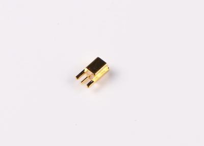 China Male Plug MCX RF Connector Brass Cable Coaxial Connector For PCB Mount for sale