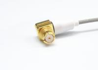China SMP Female Right Angle RF Cable Assemblies For Mobile Communication Cable for sale