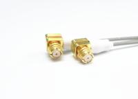 China SMP Female Custom Cable Assembly Right Angle Low Loss for Cable MF068B Diameter+0.24mm for sale