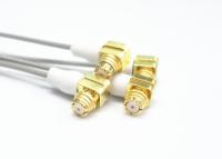 China SMP Female Custom Cable Assembly Right Angle Low Loss for Cable MF068B Diameter+0.24mm for sale