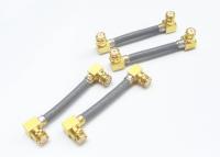 China Custom Female Right Angle Coaxial Connector SMP Microwave Cables Assembly Diameter=0.5mm for sale