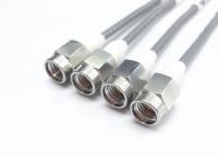 China Precision Male Coaxial Cable Fittings SSMA /SSMP Custom Coax Cable Assemblies with Cable CXN3506 for sale