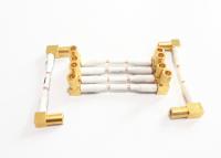 China SSMB Female Right Angle Coaxial Cable Assemblies / Au Plated with Cable SFF-50-1/RG178 Diameter=0.31mm for sale