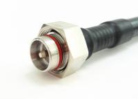 China 4.3-10 Male RF Coaxial Connector Straight Clamping Connectors 50Ω Impedance for sale
