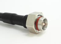 China 4.3-10 Male RF Coaxial Connector Straight Clamping Connectors 50Ω Impedance for sale