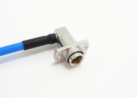 China BMA Flange Mount Right Angle Silver Platedto SMA Straight Connector Cable Assembly for sale