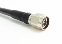 China Nickel Plated RF Cable Assemblies N Male To Male Solder Type For Base Station Antenna for sale