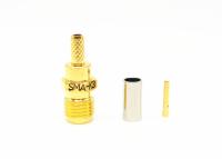 China Brass Female 50Ω Impedance RG316 Cable SMA RF Connector for sale