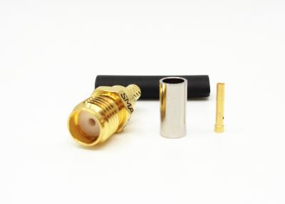 China Brass Female 50Ω Impedance RG316 Cable SMA RF Connector for sale