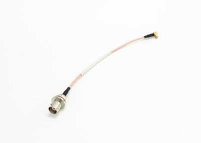 China Right Angle Wire Harness Assembly 50Ohm BNC Female To MCX Male CE ROHS for sale