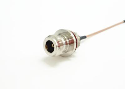 China Custom N / MCX Cable Assembly Microwave Cable Assemblies Au Plated 50Ω Impedance for sale