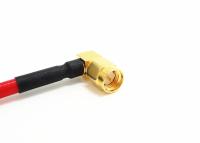 China Right Angle RF Cable Assemblies Wire Harness SMA Male To SMA Male Au Plated for sale