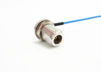 China SMA Male Right Angle To N Female Bulkhead Right Angle RF Cable Assemblies with 2#Semi-rigid/Semi-flexible Cable for sale