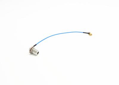 China SMA Male Right Angle To N Female Bulkhead Right Angle RF Cable Assemblies with 2#Semi-rigid/Semi-flexible Cable for sale