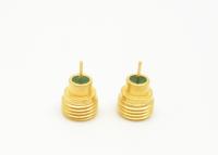 China Male Plug Straight Solder SMPM RF Connector Gold Plated Brass Material for sale