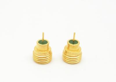 China Male Plug Straight Solder SMPM RF Connector Gold Plated Brass Material for sale