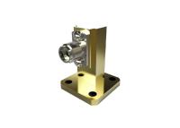 China Female Right Angle WR28 Waveguide To Coaxial Adapter High Power K2.92mm K/BJ320-KFP1 for sale