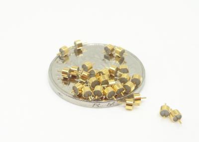 China Gold Plated Glass To Metal Seal Connectors Single Pin 50Ohm RF Feedthroughs JM2516N for sale