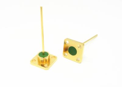 China 4 Holes Flange Glass To Metal Seal Connectors 1 Pin With High Stability for sale