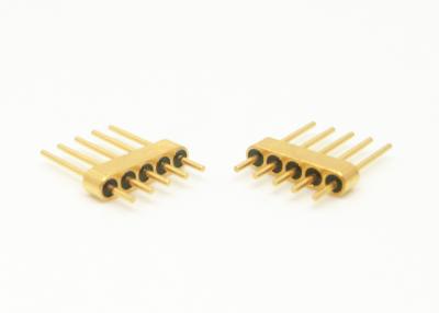China 5 Pins Headers Hermetic Glass To Metal Seal Connectors 1.27mm Contact Spacing for sale