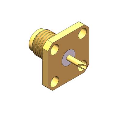 China 50Ω Impedance Gold Plated Mini Size Good Bandwidth SMA RF Connector for sale