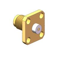 China Nickel Plated SMA Female Connector DC 18GHz Frequency 500 Cycles Durability for sale