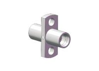 China SMP Male to SMP Male RF Adapter with 2 Holes Flange Mount Small Volume for sale