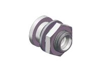 China 50Ohm Stainless Steel RF Adapter with Bulkhead Mount Light Weight ROHS for sale