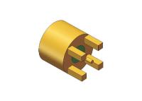 China 4 Legs SMP Male Connector for PCB Limited Detent for sale
