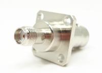 China BNC to SMA 4 Holes Flange Mount 50Ohm RF Connector Adapter for sale