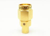 China Gold Plated 6GHz SMA Male to MCX Female RF Coaxial Adapter Connector for sale