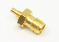 China Gold Plated Straight SMA Female to SSMC Male RF Adapter 50Ohm Impedance for sale