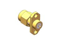 China Microwave 18GHz Flange Mount SMA RF Coaxial Connector for sale
