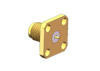 China Microwave 335V 4 Hole Flange Mount SMA RF Connector for sale