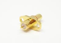 China 50 Ohm Brass Gold Plated Mini BMA Male Rf Coaxial Connector for sale