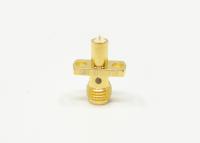 China SMA RF Connector 2 Holes Flange Mount Female 500 Cycles Durability for sale