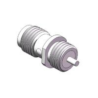 China 50Ohm Nickle Plating Bulkhead Female Jack Straight SMA Connector for sale
